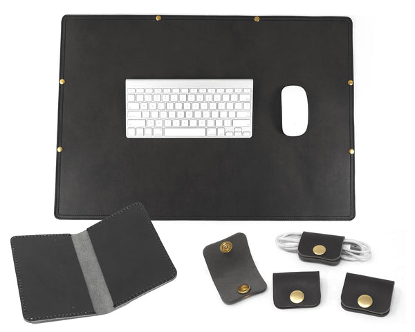 Work From Home Bundle: Desk Pad Set – Marlondo Leather Co.