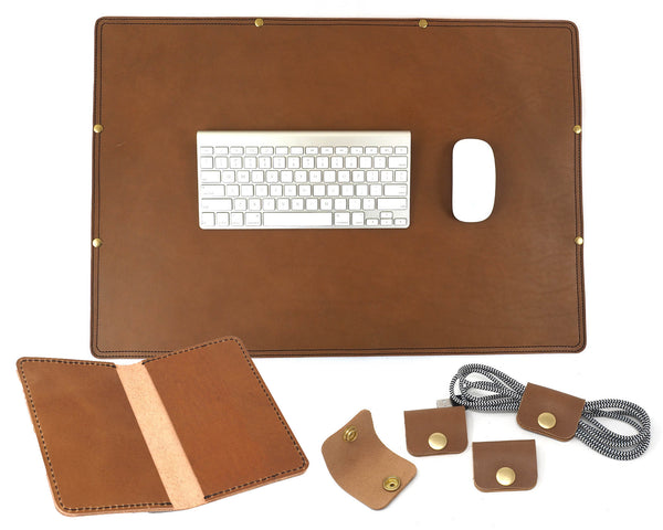 Work From Home Bundle: Desk Pad Set – Marlondo Leather Co.